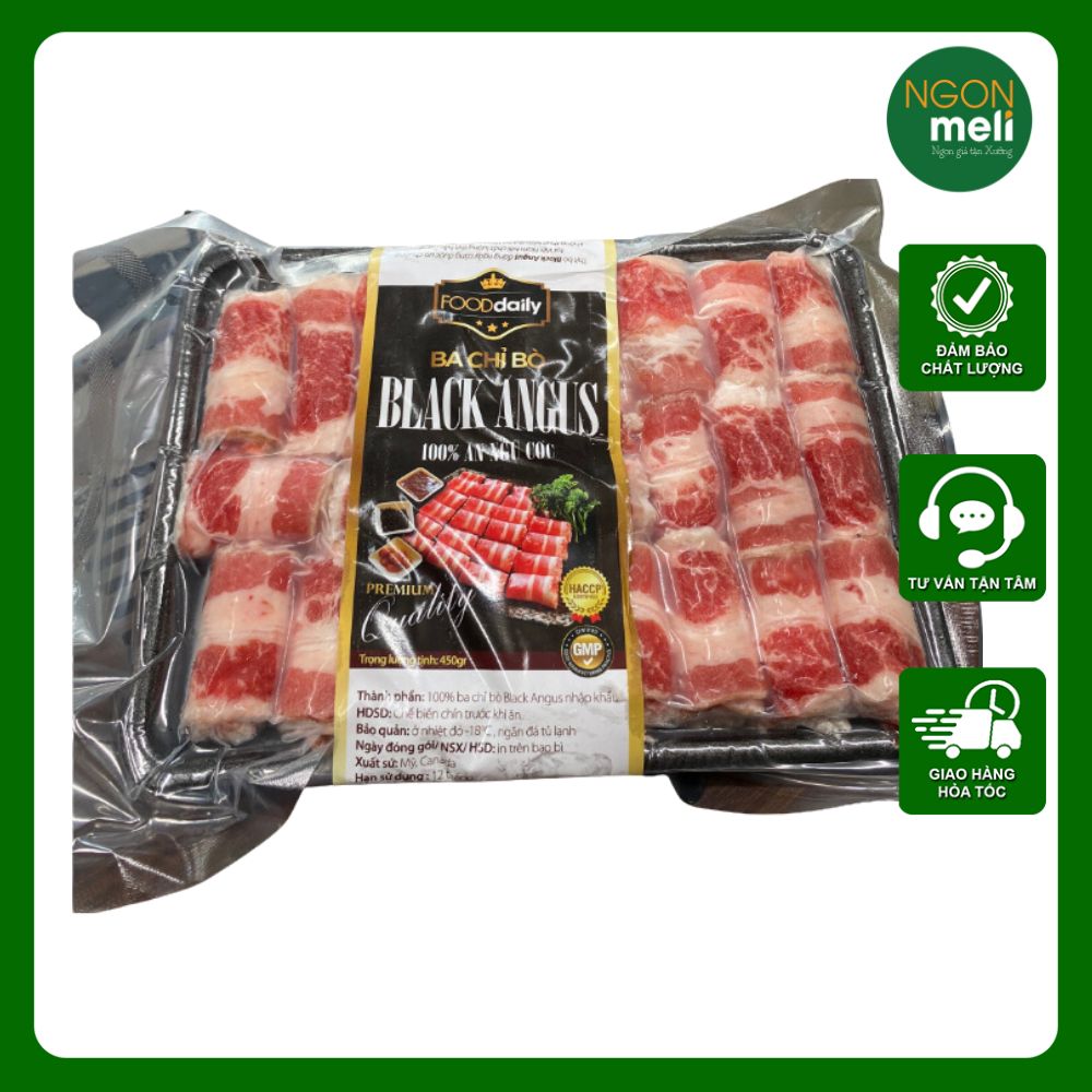 Ba chỉ bò Mỹ Black Angus giá chỉ từ 58K - TB FOOD